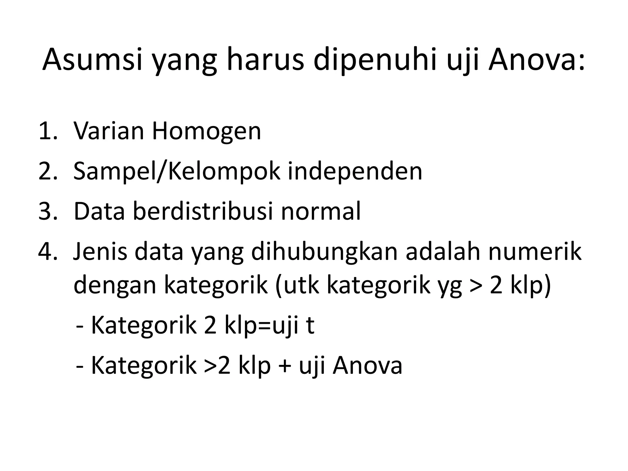 Analisis hubungan kategorik dengan numerik | PPTX