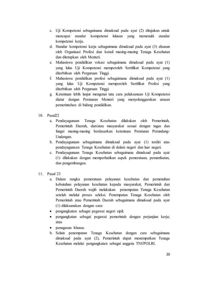 Analisis hukum kesehatan dan uu tenaga kesehatan | PDF