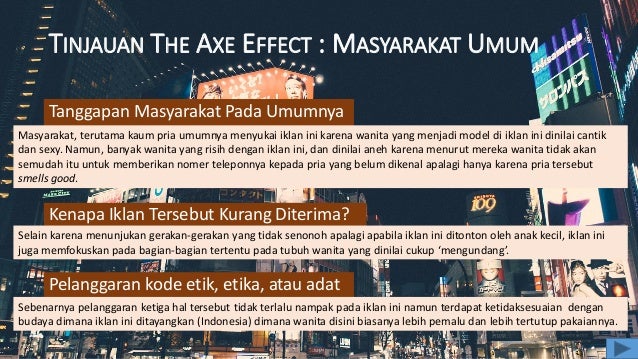 Analisis iklan axe indonesia