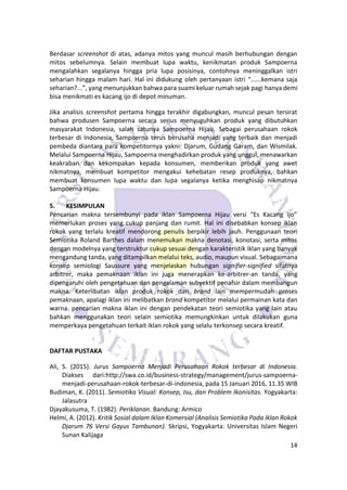 Analisis iklan sampoerna hijau versi es kacang ijo | PDF