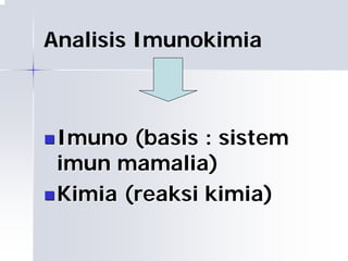 Analisis Imunokimia | PDF