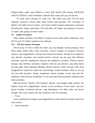 Analisis industri sentul | DOCX