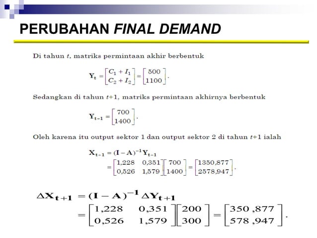Analisis input output | PPTX