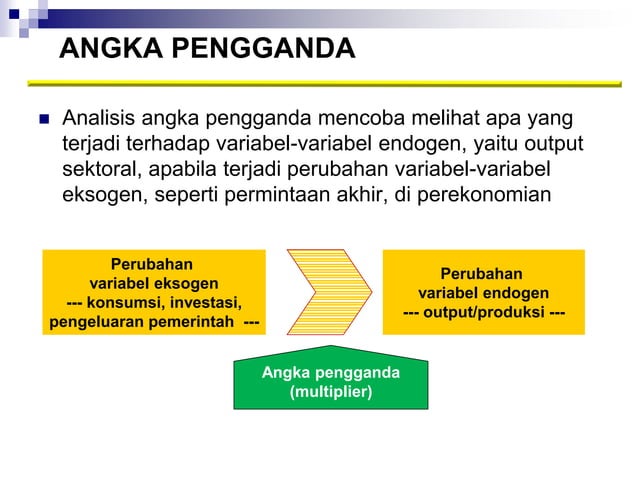 Analisis input output | PPTX