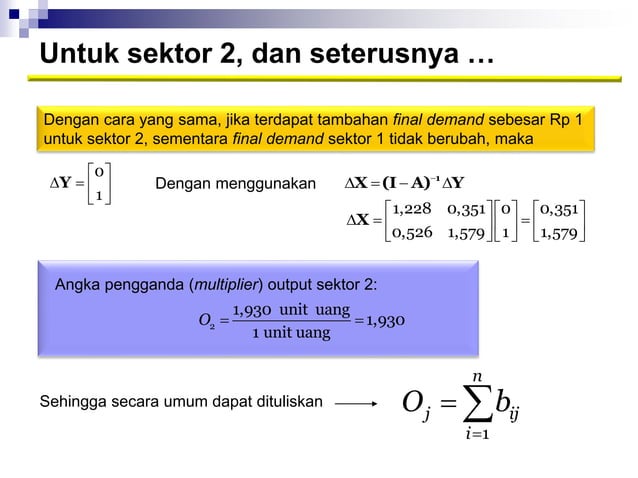 Analisis input output | PPTX