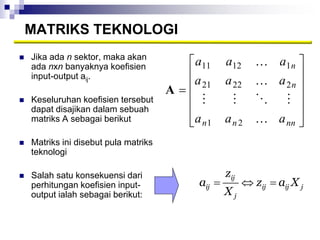 Analisis input output | PPTX
