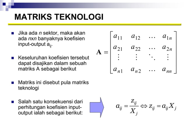 Analisis input output | PPTX