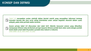 Analisis dan overview input dan output yang dilakukan | PPT