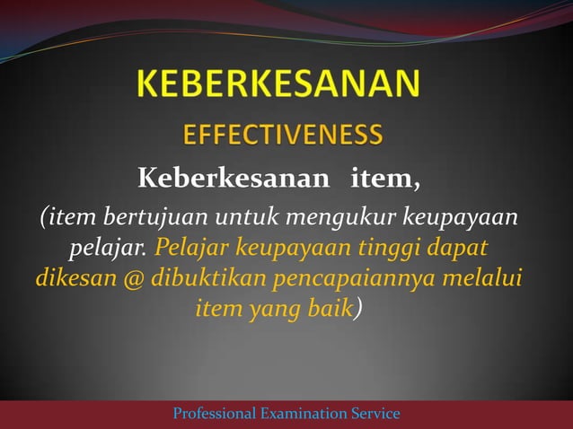 Analisis Item Objektif | PPTX