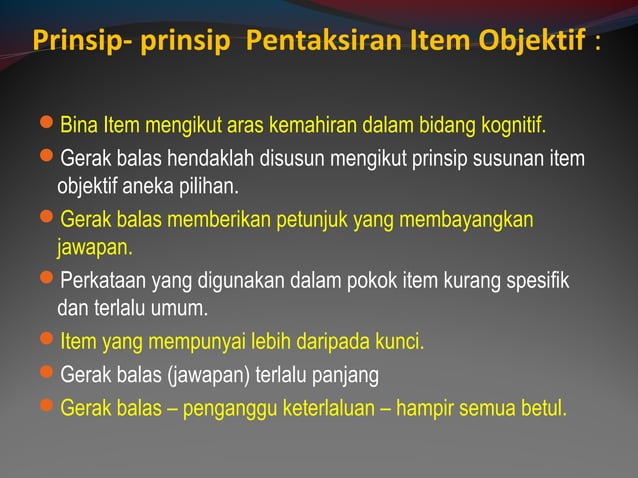 Analisis Item Soalan Objektif | PPT
