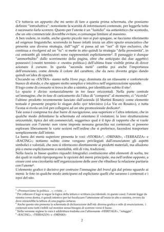 Analisi sito Martini | PDF