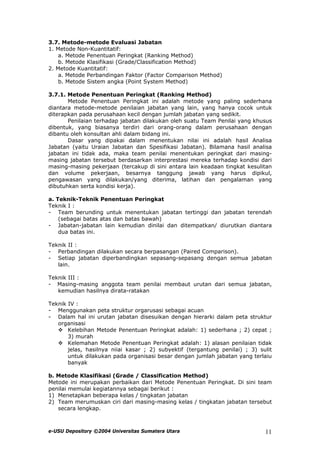 Analisis jabatan | PDF