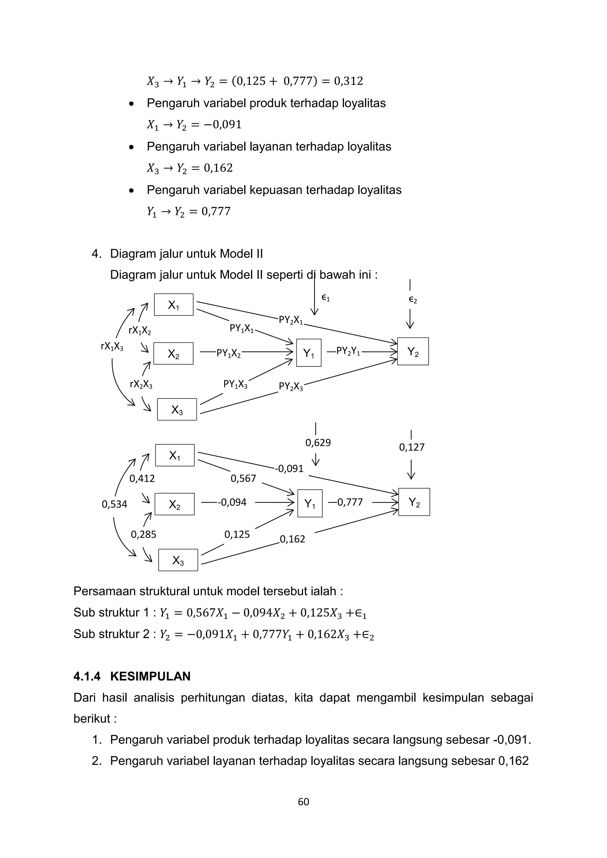 Analisis jalur (path analysis) | PDF