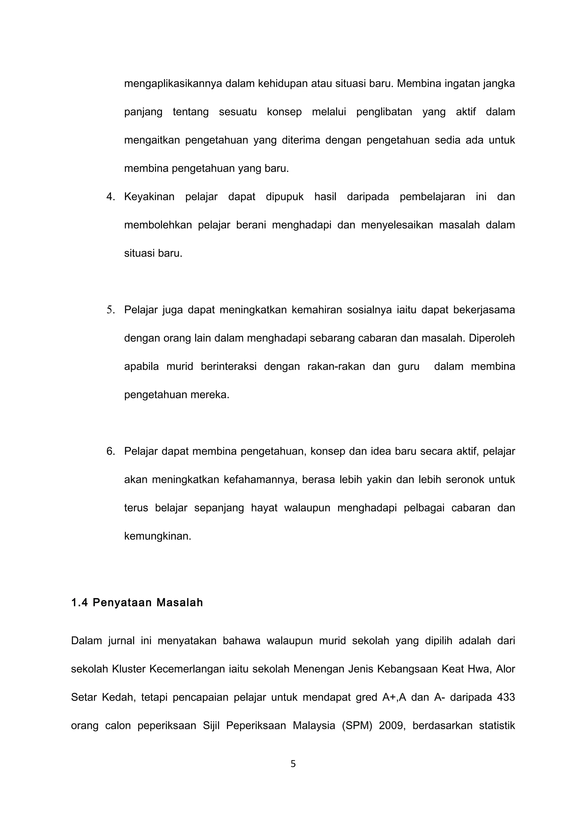 KEBERKESANAN MODEL KONSTRUKTIVISME LIMA FASA NEEDHAM DALAM PENGAJARAN ...