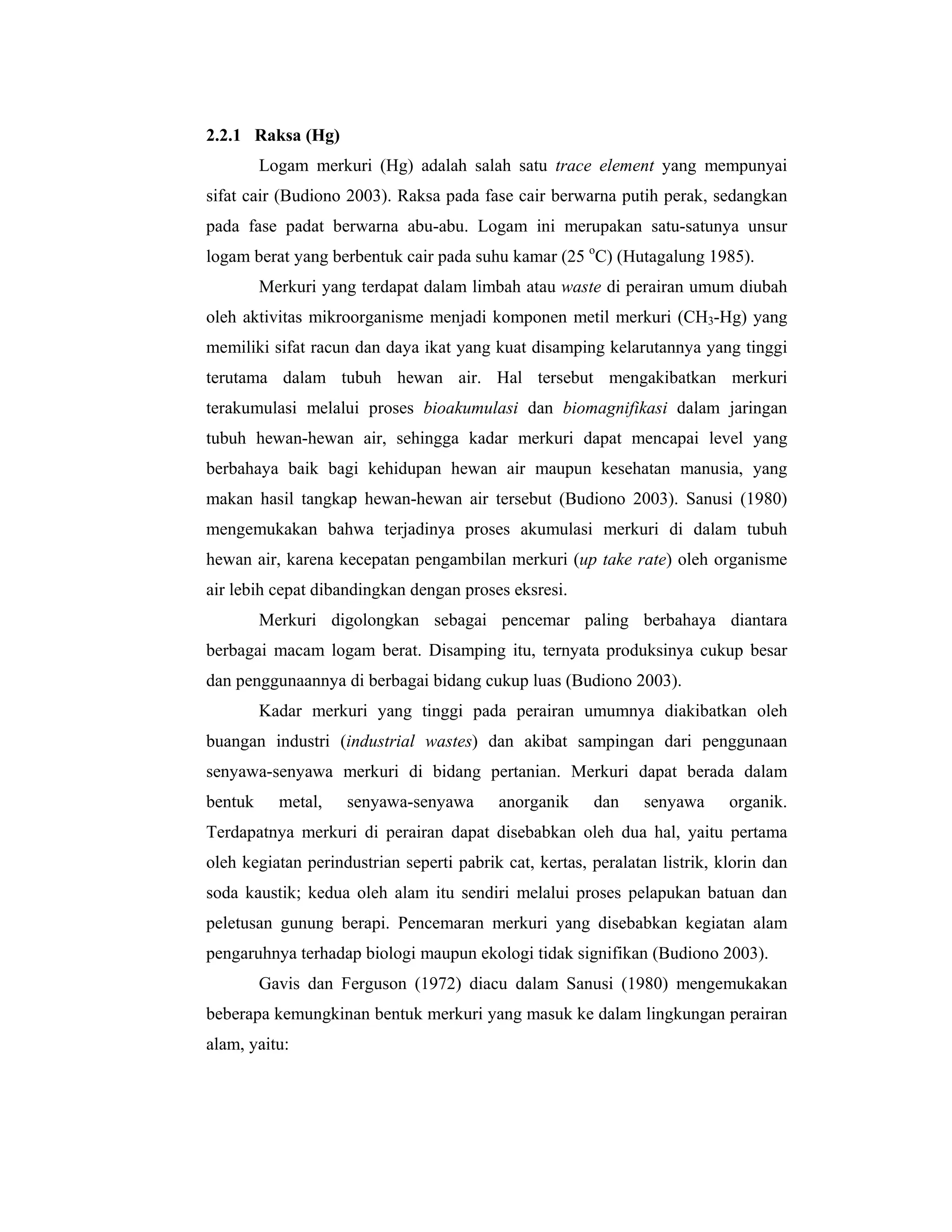 Analisis kandungan logam berat hg, cd dan pb daging kijing lokal ...