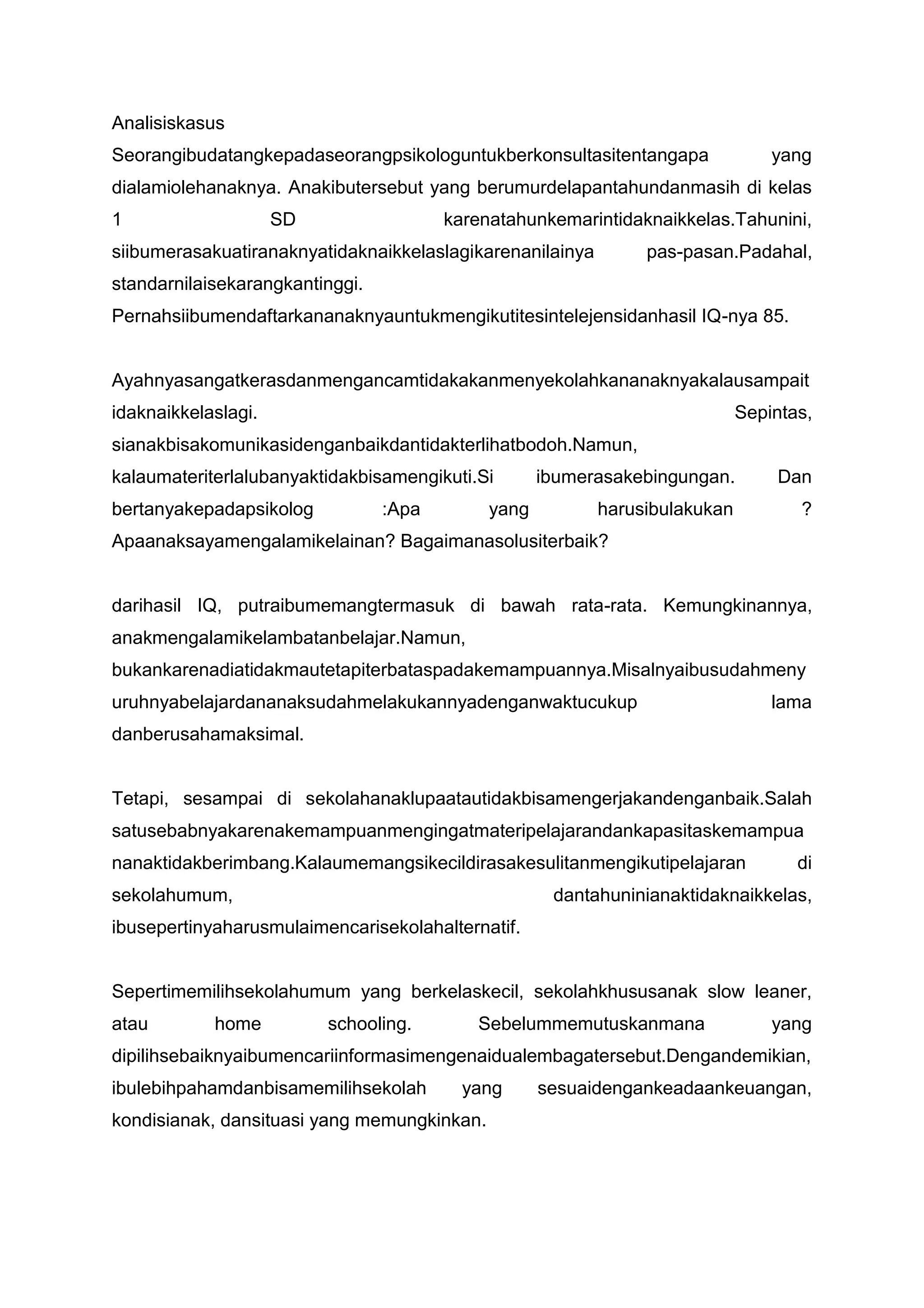 Analisis kasus | PDF