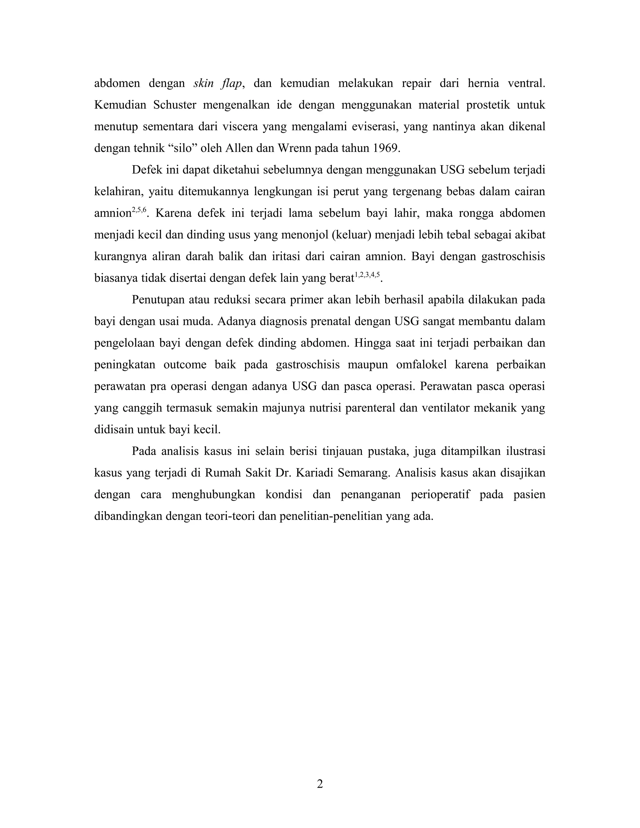 Analisis kasus gastroschisis | DOC