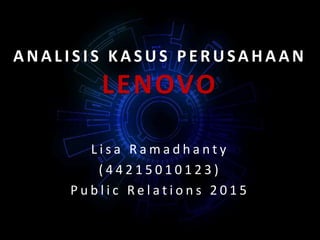 Analisis Kasus Lenovo | PPT
