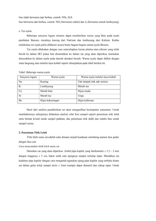 Analisis kation dan anion | PDF
