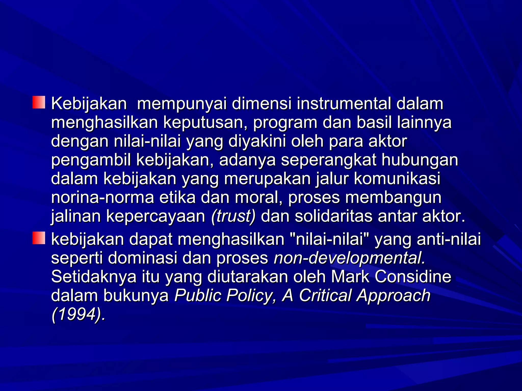 Analisis kebijakan publik | PPT