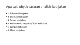 Analisis kebijakan publik Wiiam dun.pptx