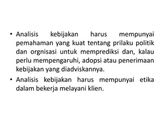 Analisis kebijakan versi weimer vining -kelp heru gernandes | PPTX