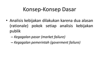 Analisis kebijakan versi weimer vining -kelp heru gernandes | PPTX