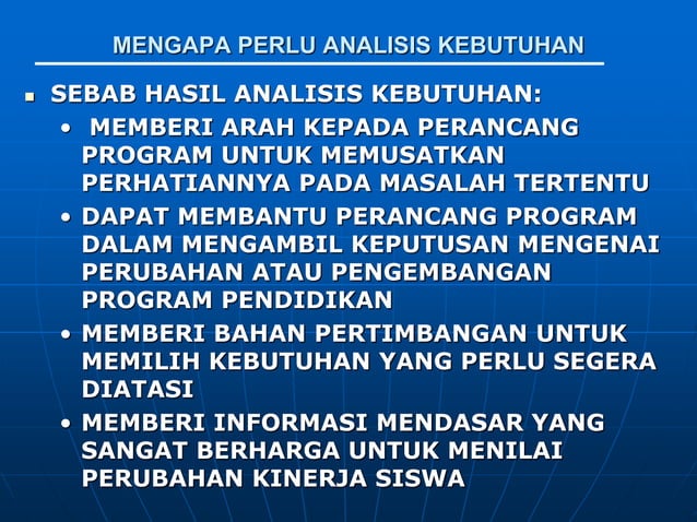 Analisis kebutuhan | PPTX