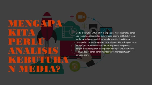 Analisis kebutuhan media pembelajaran 1 | PPT