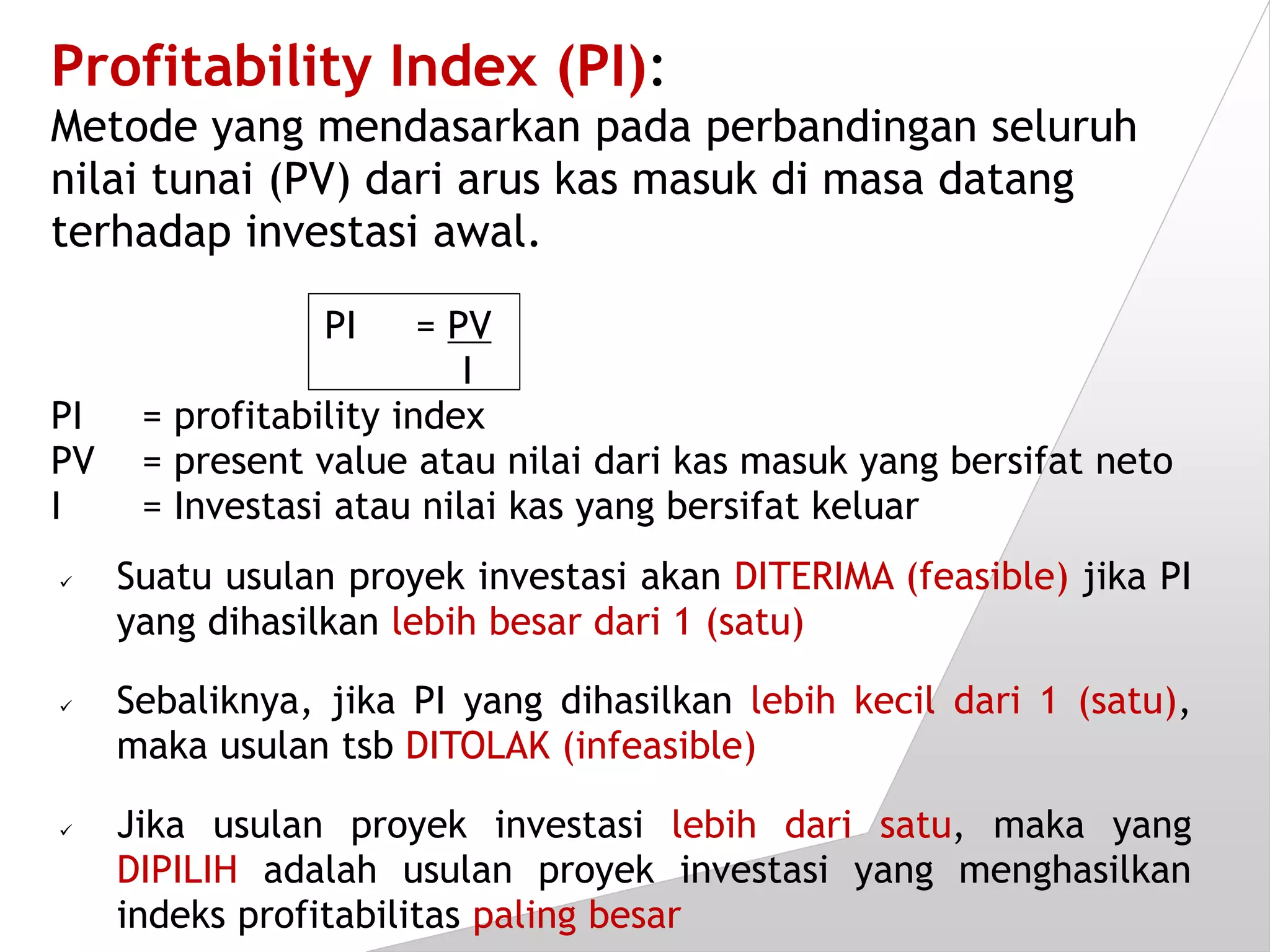 Analisis kelayakan investasi | PDF