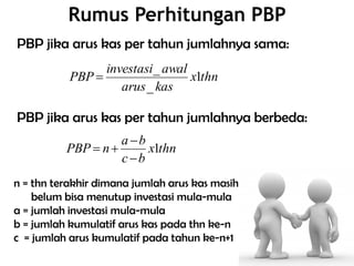 Analisis kelayakan investasi | PDF