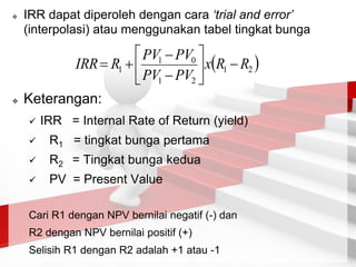 Analisis kelayakan investasi | PDF