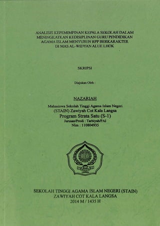 Analisis kepemimpinan keps ek | PDF