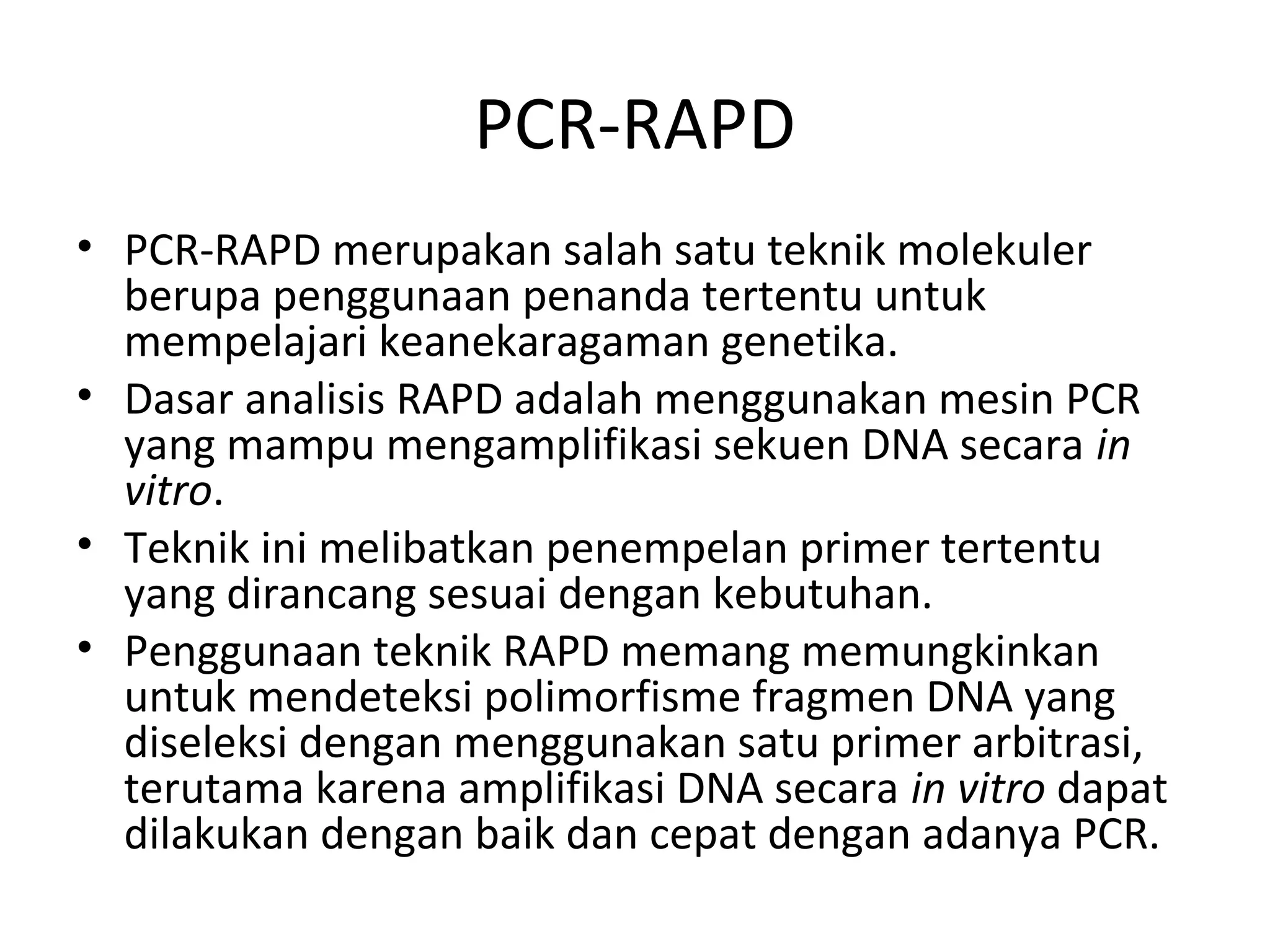 Analisis keragaman genetik_2 | PPT