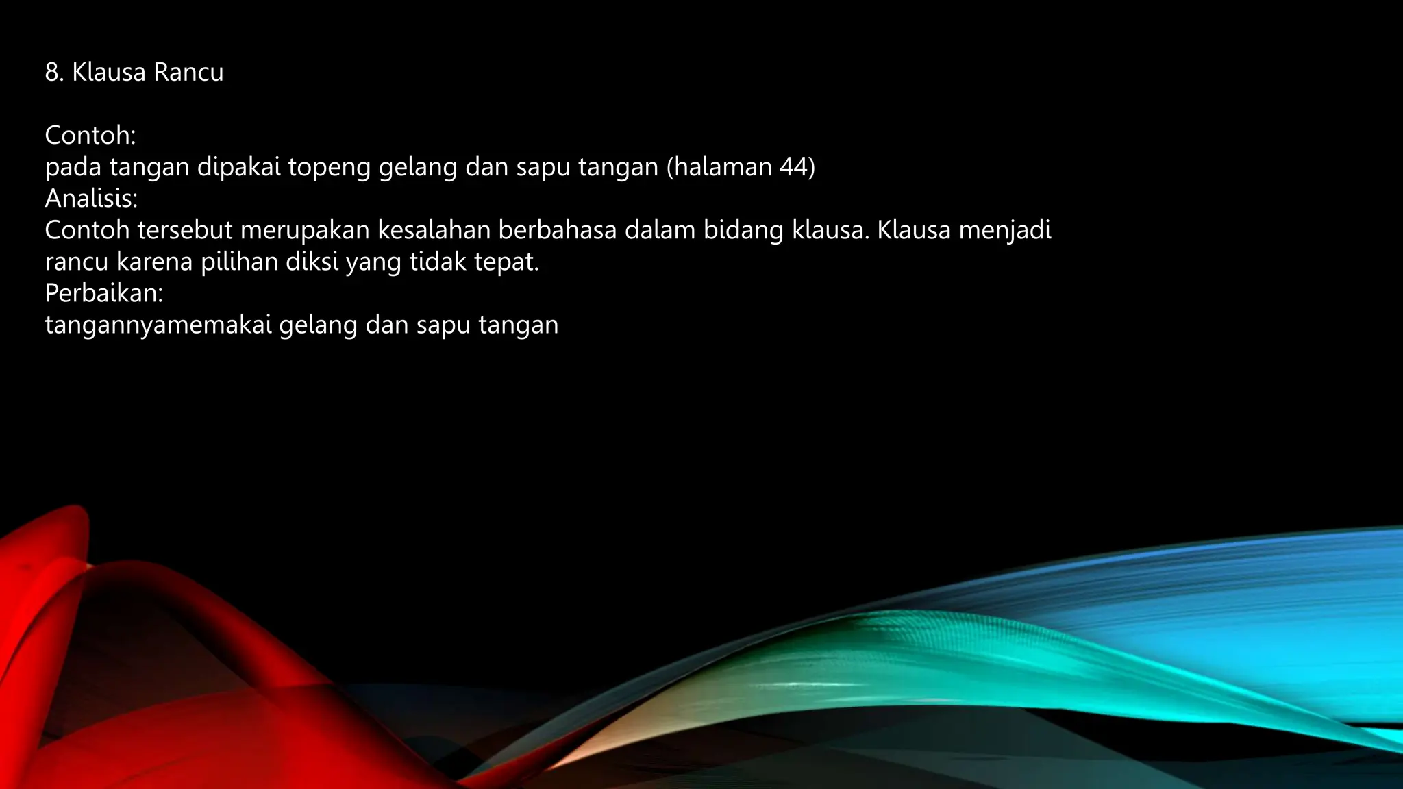 Analisis kesalahan Berbahasa Indonesia semantik | PPT