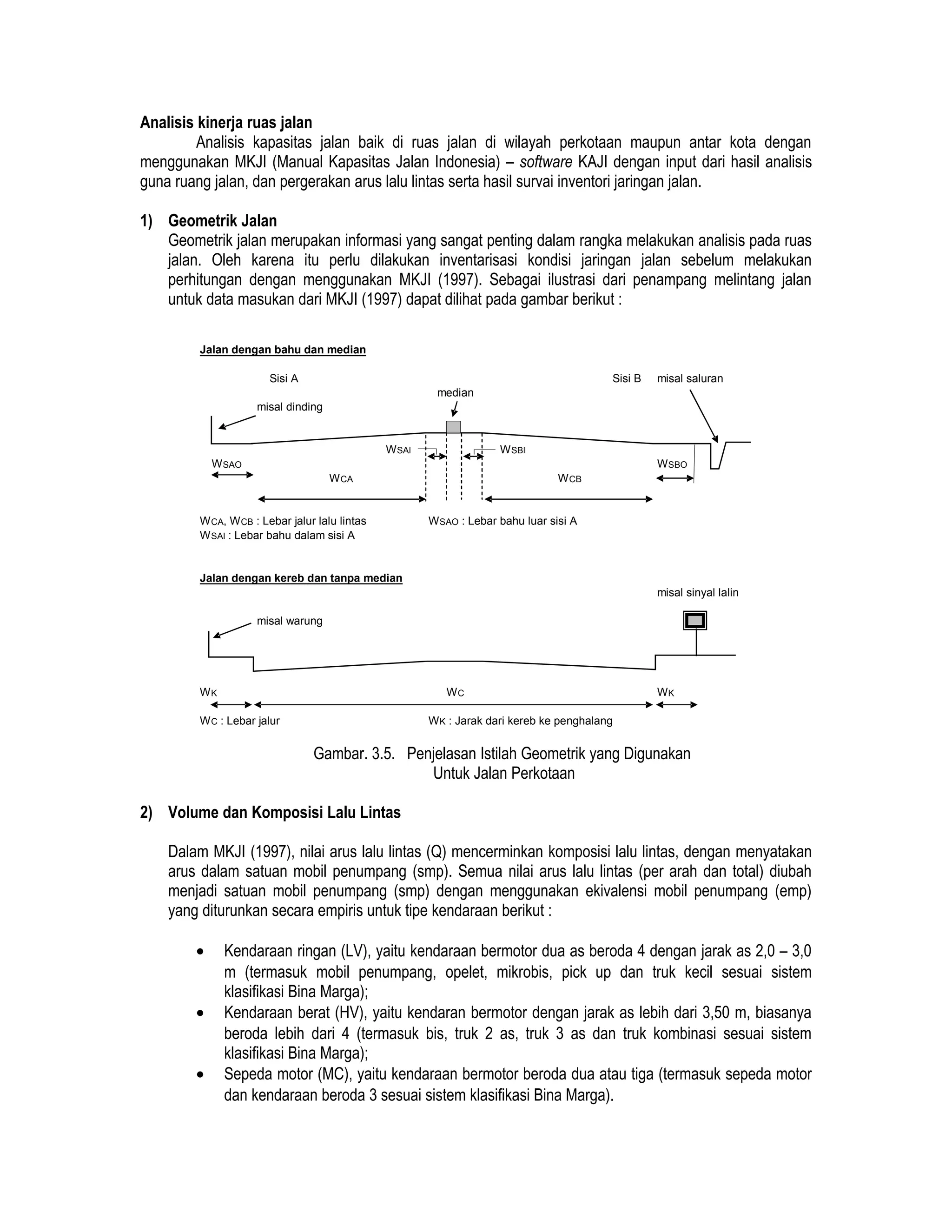 Analisis kinerja ruas jalan | DOC
