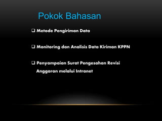 Analisis kiriman data 2014 | PPT