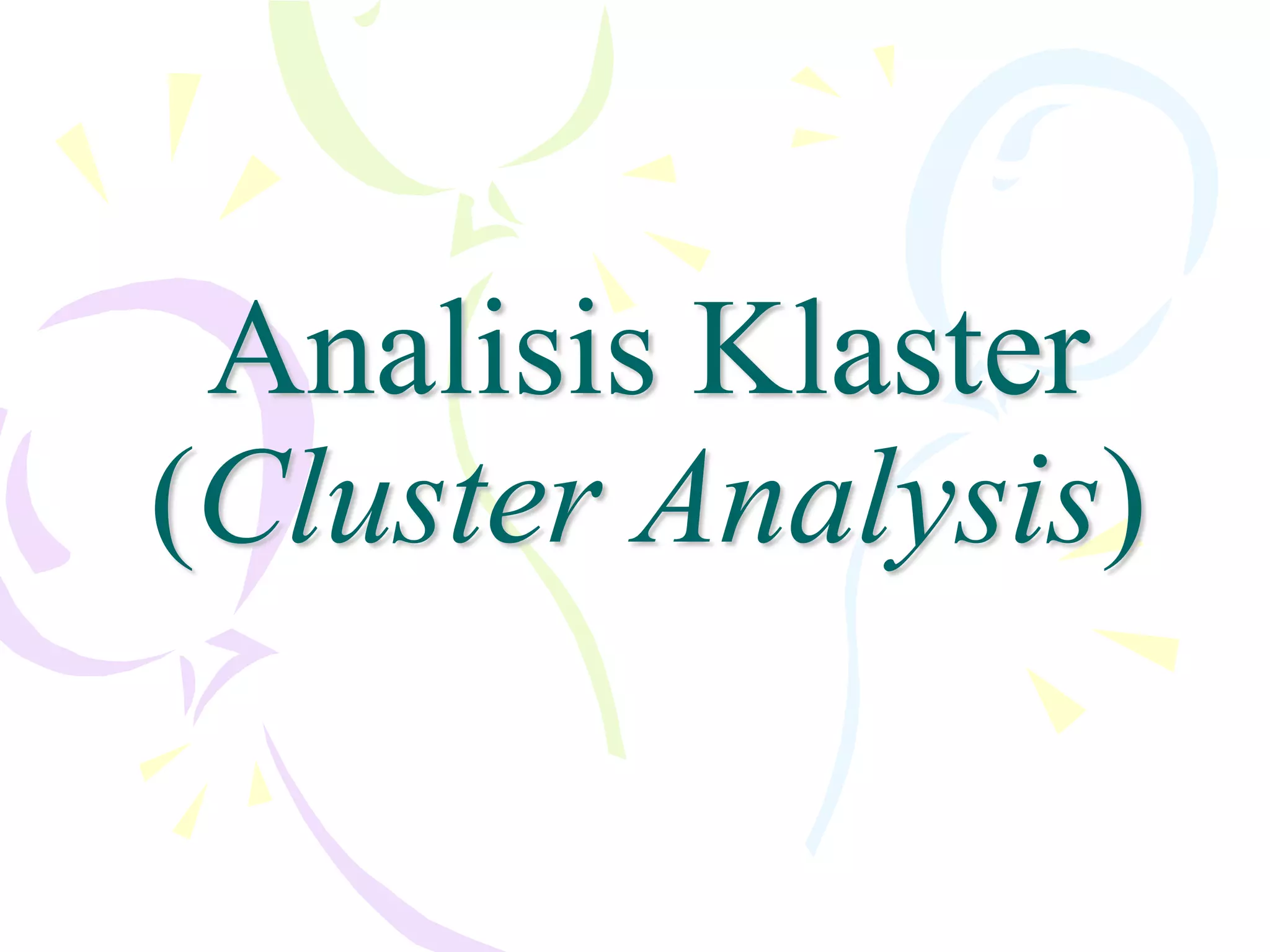 Analisis klaster | PDF