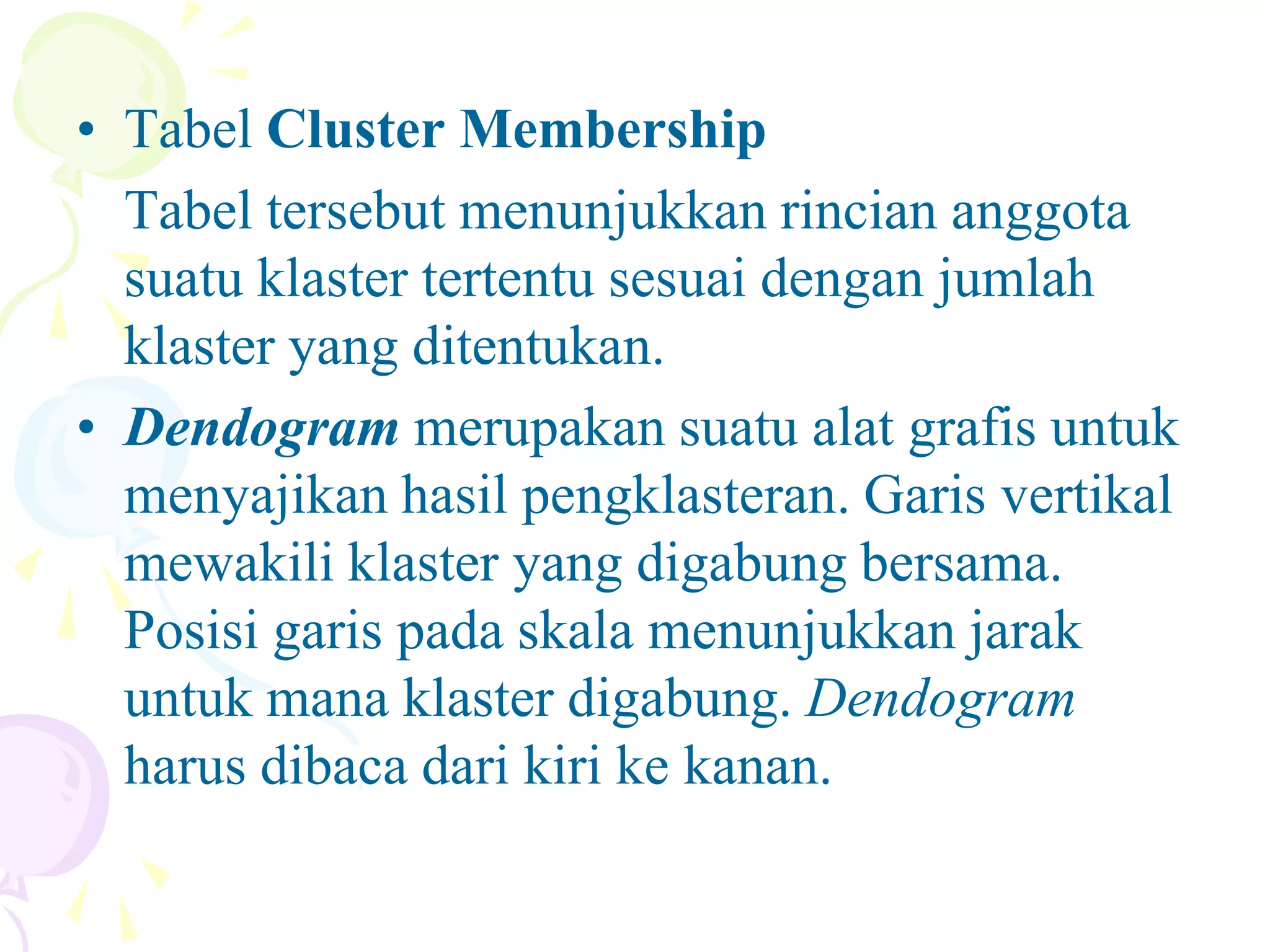 Analisis klaster | PDF