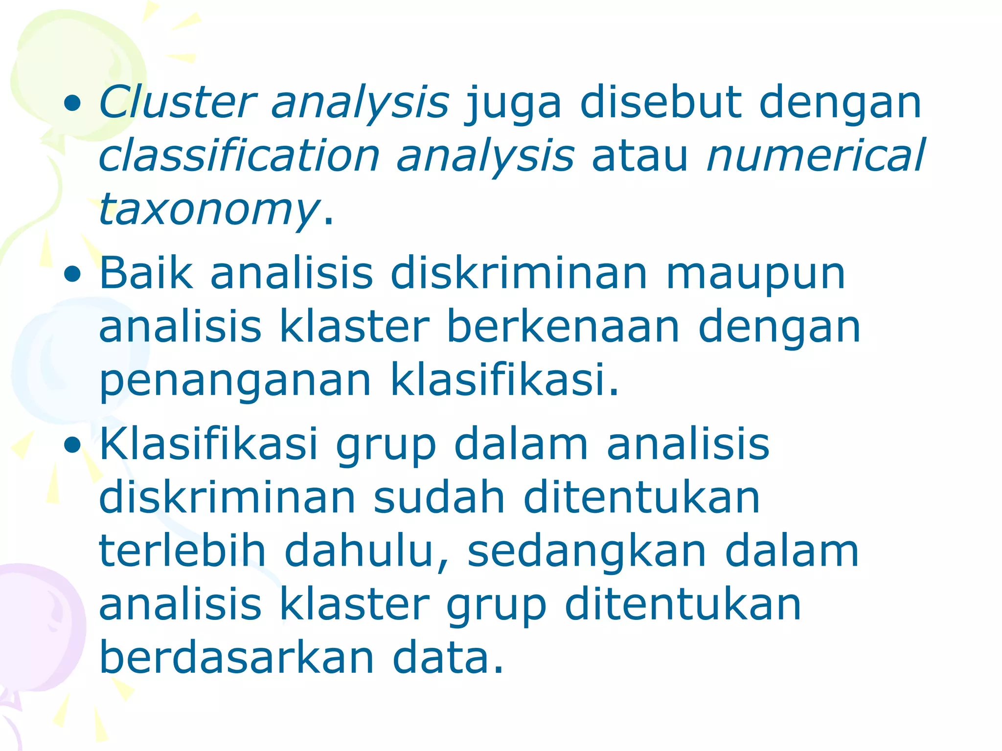 Analisis klaster | PDF