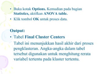 Analisis klaster | PDF