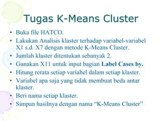 Analisis klaster | PPT
