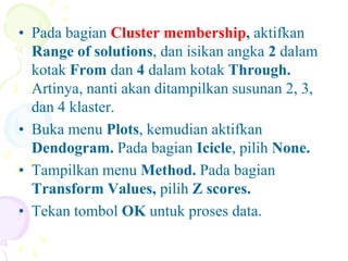 Analisis klaster | PPT