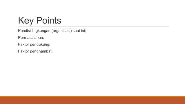 Analisis kondisi lingkungan | PPTX