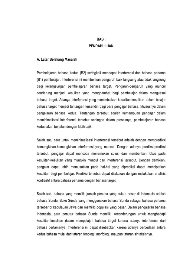 Analisis Kontrastif Pembentukan Kata Kerja | PDF