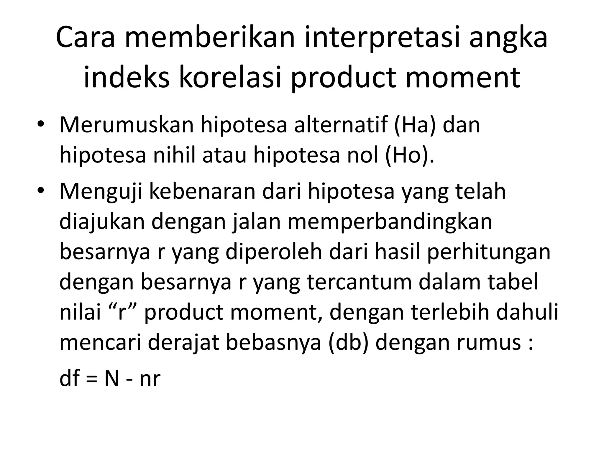 Analisis korelasi | PPTX