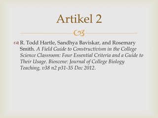 Analisis kritis artikel | PPTX