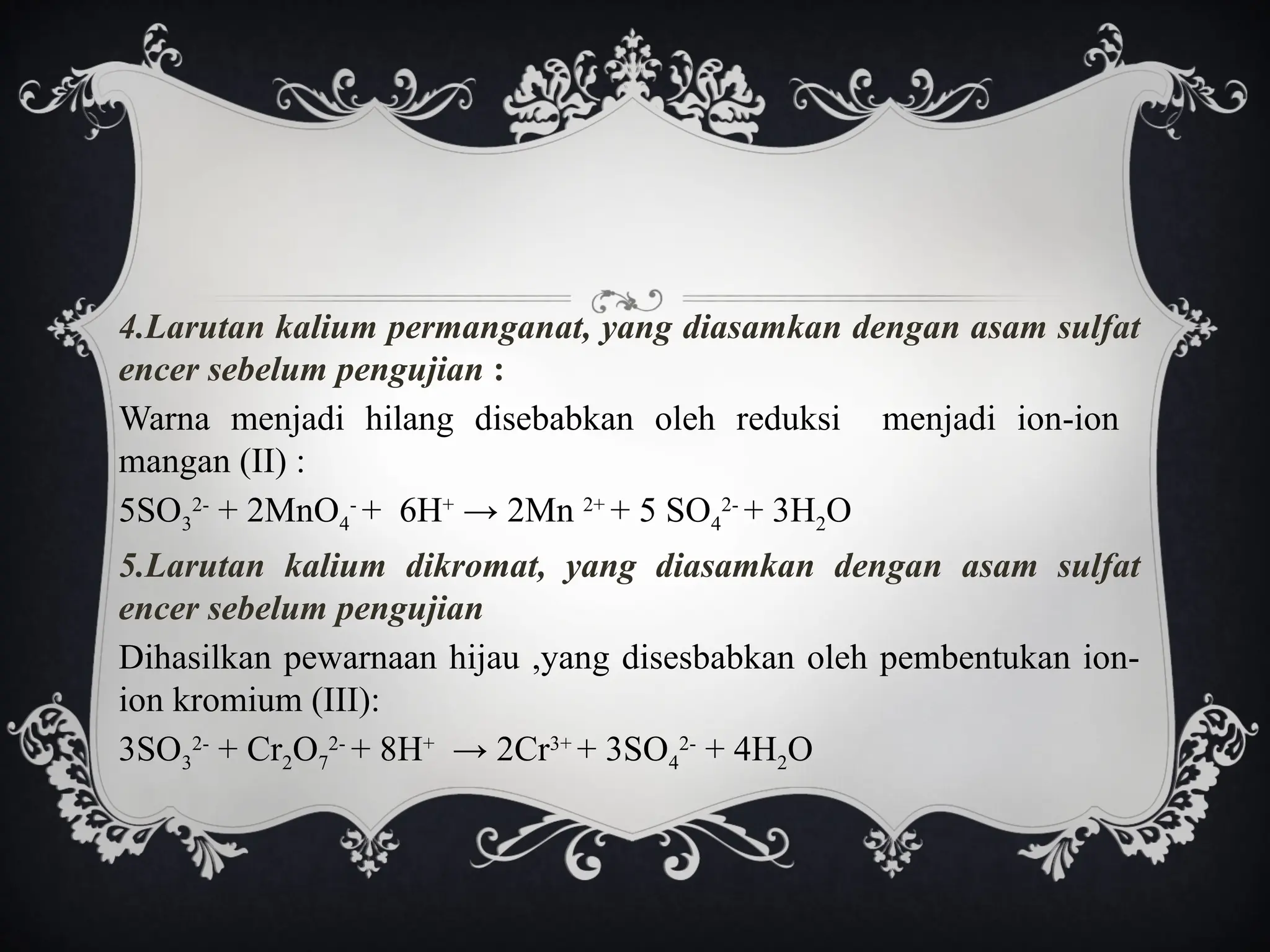 Implementasi analisis kualitatif anion pada kimia farmasi | PPTX