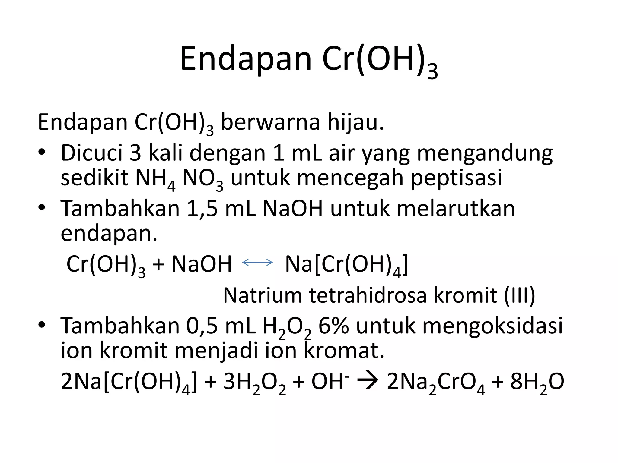 Analisis kualitatif cr kromat_iii | PPT