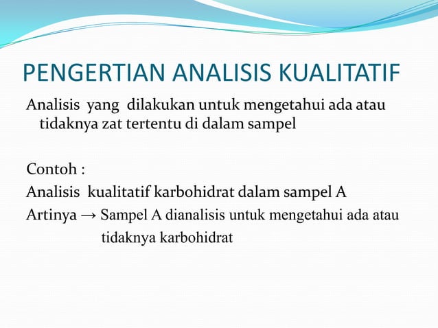 Analisis kualitatif karbohidrat | PPTX